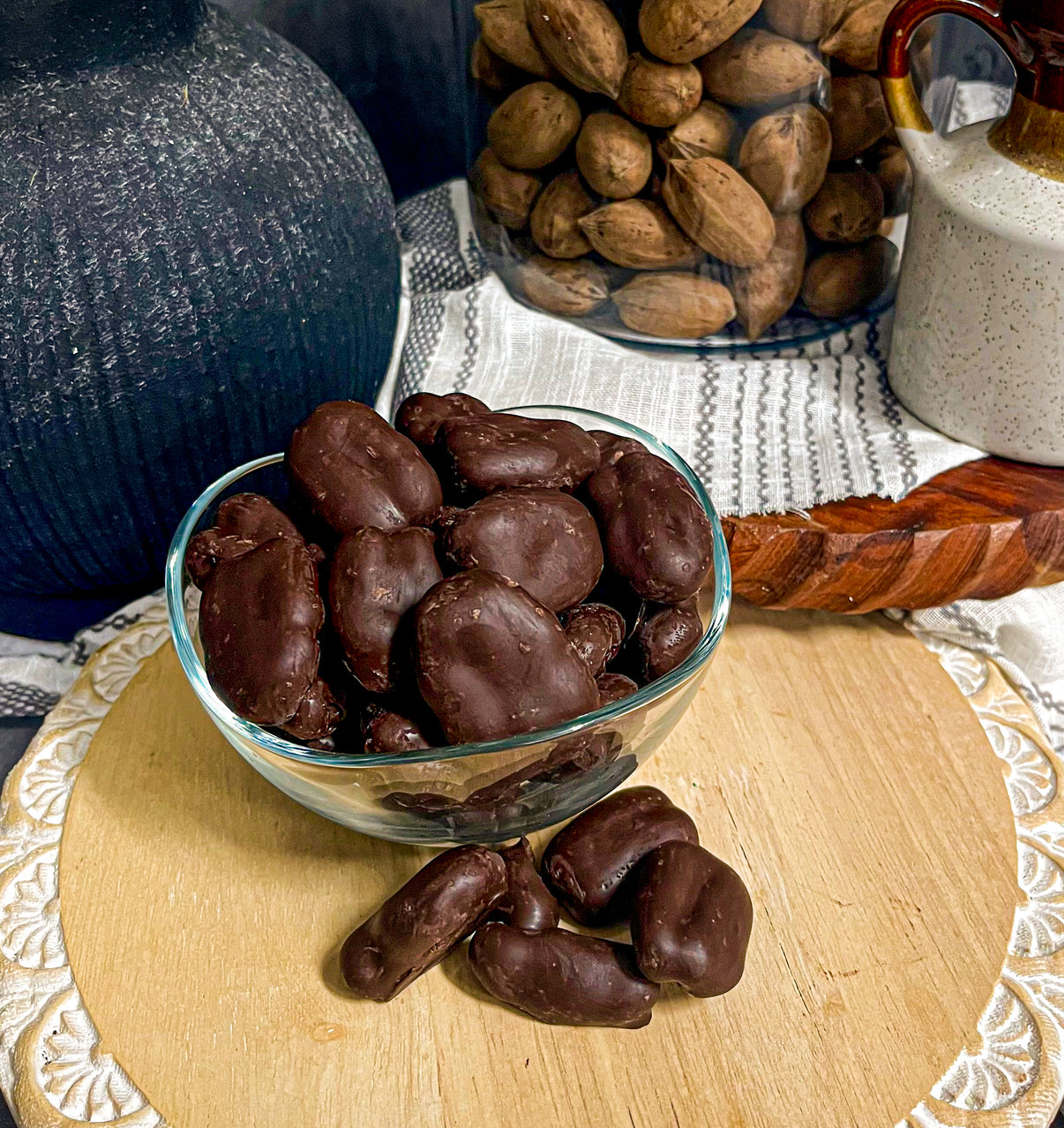 1lb Dark Chocolate Covered Pecans – Miller Pecan Company